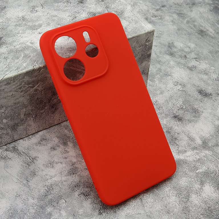 Zastitna maska (futrola) GENTLE COLOR - Xiaomi Redmi Note 14 4G (Global) crvena (MS)