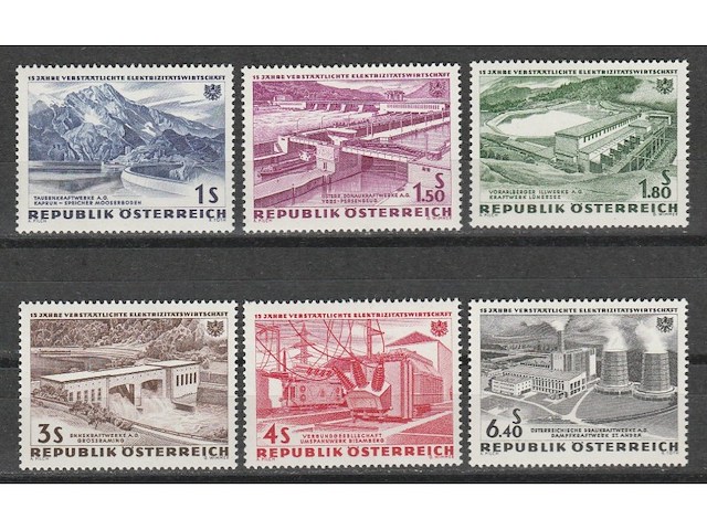 Austria, Austrija - 1962 - Electricity Industry - MNH
