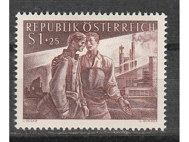 Austria, Austrija - 1955 - Industrial worker - MH