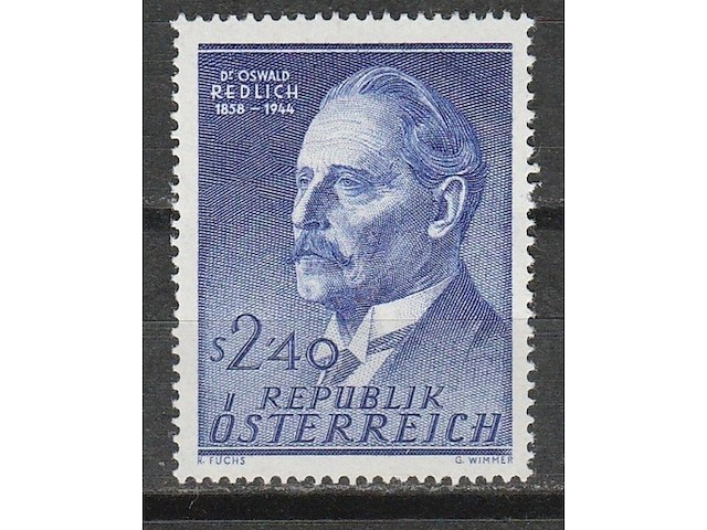 Austria, Austrija - 1958 - Oswald Redlich - MH