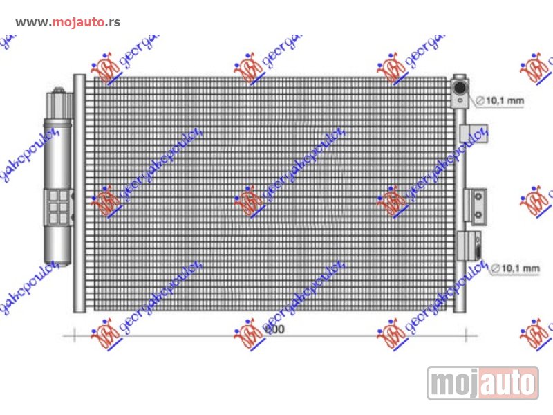 HLADNJAK KLIME 1.0 EcoBoost BENZIN (AUTO) (599x350x16) Ford focus 14-18 -dostupno