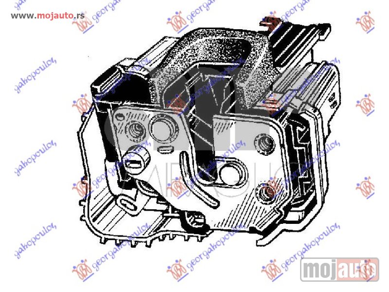 BRAVA KLIZNIH VRATA MEHANICKA (BEZ ZASTITE) Desno Fiat fiorino/qubo 08-16 -dostupno