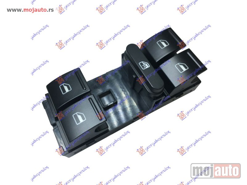 PREKIDAC U PREDNJIM VRATIMA (4 TASTERA) (10 PIN) Levo Vw touran 07-10 -dostupno