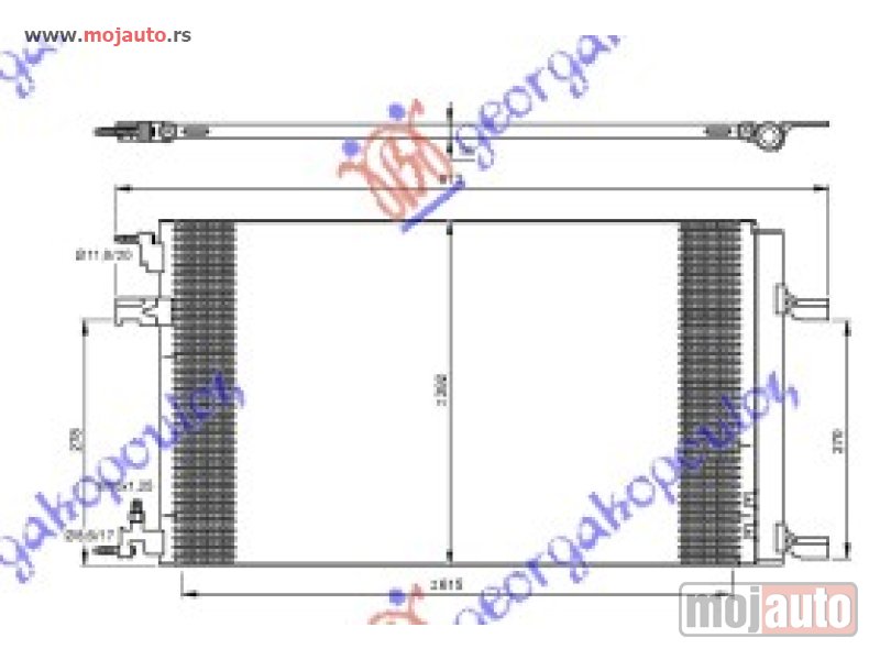 HLADNJAK KLIME BENZIN/DIZEL (625x380x16) Opel insignia 08-13 -dostupno