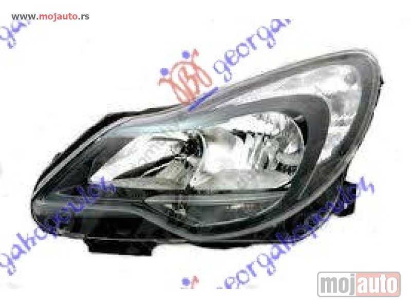 FAR ELEKTRICNI CRNI 2011- (VALEO) Levo Opel corsa d 06-15 -dostupno