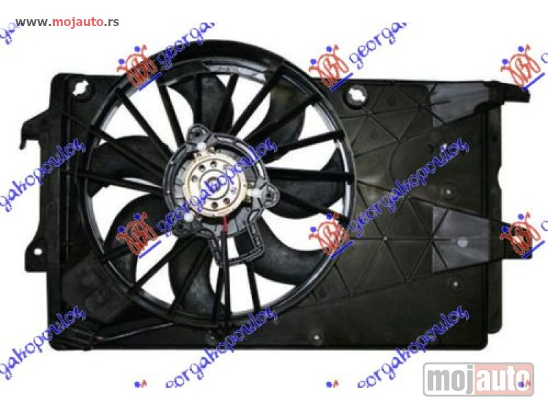 VENTILATOR HLADNJAKA KOMPLET BENZIN (-AC) Opel meriva 03-10 -dostupno