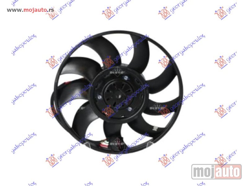 VENTILATOR (MOTOR+ELISA) (390mm) (4 PIN) Audi a8 09-13 -dostupno