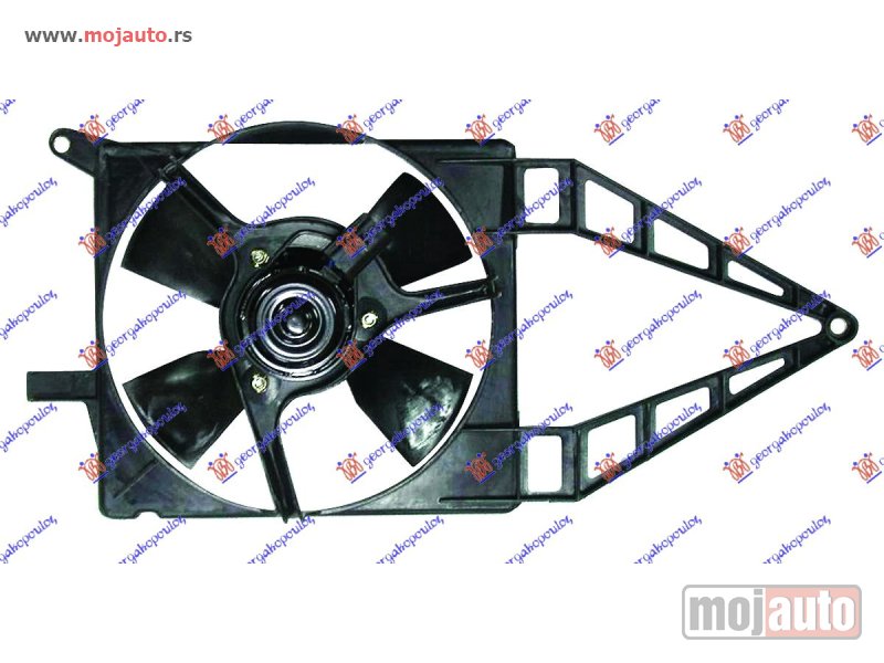 VENTILATOR HLADNJAKA KOMPLET (1.0/1.2/1.4 8V BENZIN) (-AC) Opel combo 93-00 -dostupno