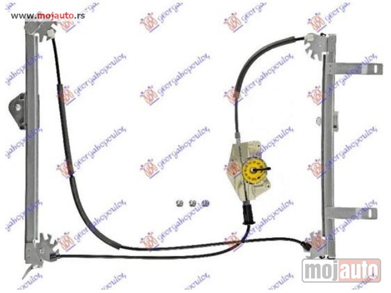 PODIZAC PREDNJEG PROZORA ELEKTRICNI (BEZ MOTORA) (CABRIO) Levo Peugeot 307 01-05 -dostupno