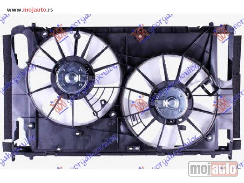 VENTILATOR HLADNJAKA I KLIME (DUPLI) KOMPLET (BENZIN) Toyota rav 4 05-10 -dostupno