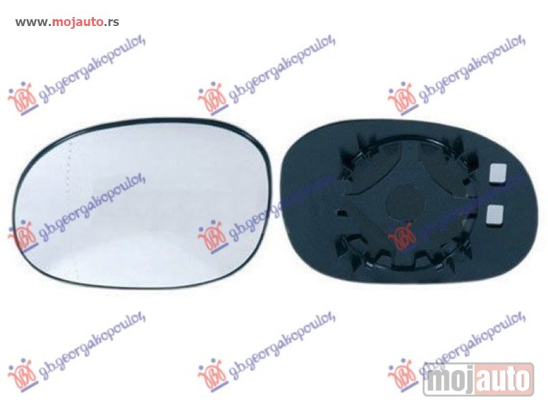 STAKLO RETROVIZORA (ASFERICNO) Levo Peugeot 206 98-09 -dostupno