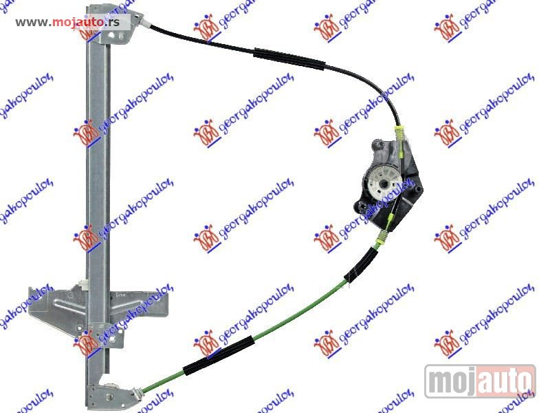 PODIZAC PREDNJEG PROZORA ELEKTRICNI (BEZ MOTORA) 5 VRATA/KARAVAN (A KVALITET) Levo Peugeot 307 05-07 -dostupno
