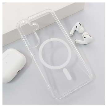 Maska Mag Case Crystal Clear S24/ S921B/ S25/ S931B bela