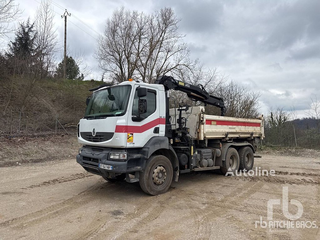 Prodaje se Renault KERAX 6x4 Camion Benne Avec Avec Grue kiper na aukciji