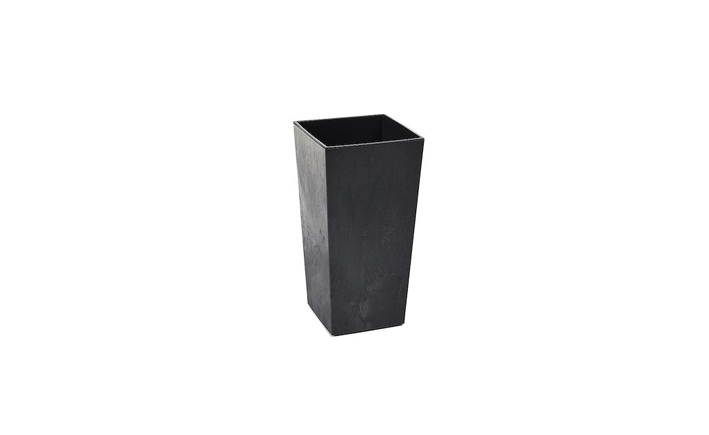 Saksija finezia 40x40x75 recycled-black concrete