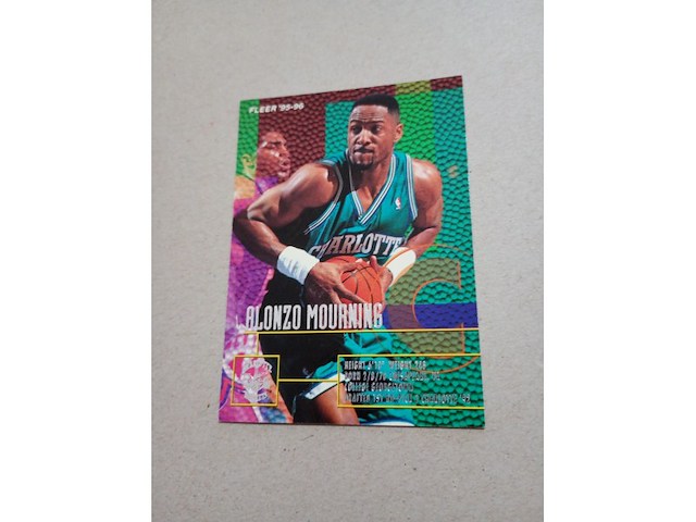 Kartica nba fleer 1995/96 alonzo mourning br.19