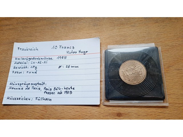 FRANCUSKA 10 FRANCS 1985 GODINA JUBILARAC