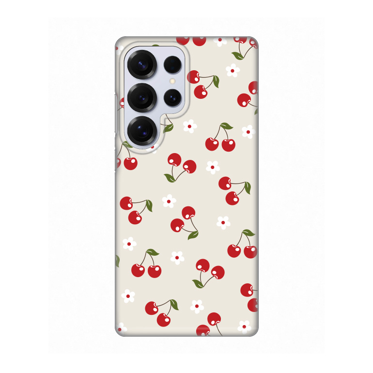 TORBICA SILIKONSKA PRINT ZA SAMSUNG S938B GALAXY S25 ULTRA CHERRY AND FLOWERS