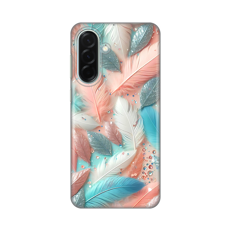 TORBICA SILIKONSKA PRINT ZA SAMSUNG A366B GALAXY A36 5G PASTEL FEATHERS