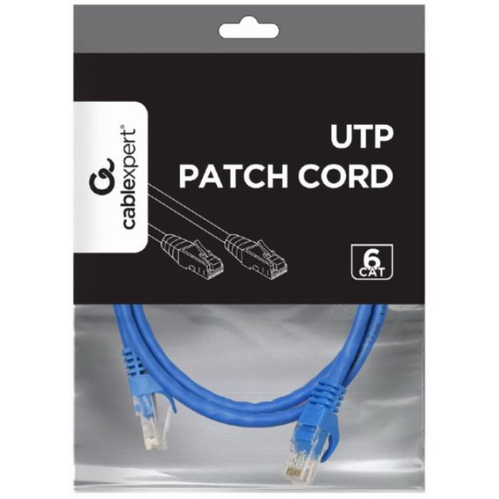 PP6U-1M/B Gembird Mrezni kabl, CAT6 UTP Patch cord 1m blue