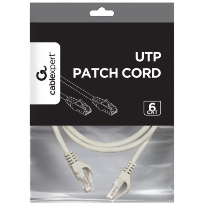 PP6U-CU-2M Gembird Mrezni kabl, CAT6 BAKARNI UTP Patch cord 2m grey