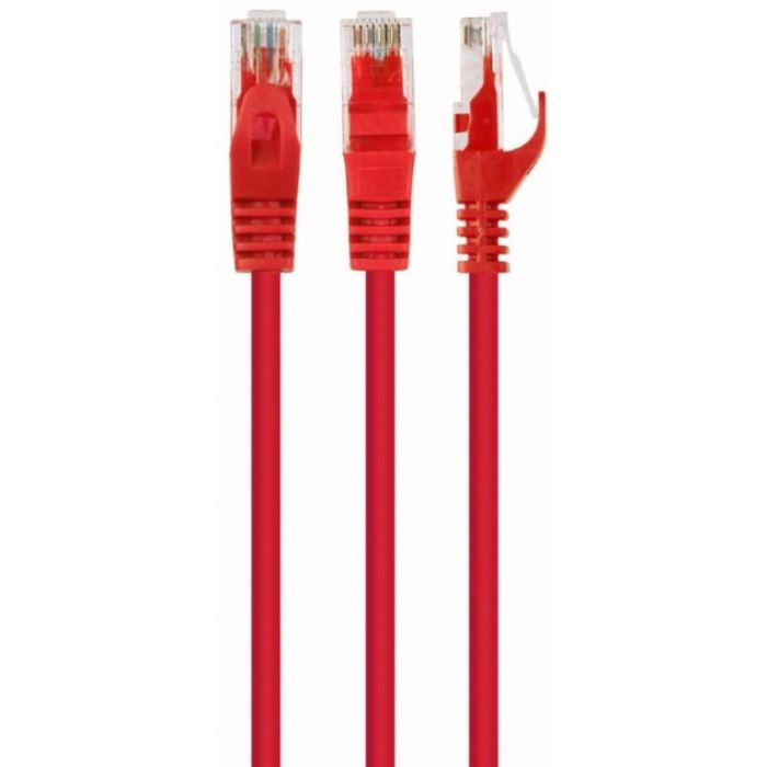 PP6U-3M/R Gembird Mrezni kabl, CAT6 UTP Patch cord 3m red