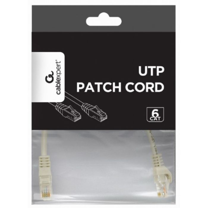 PP6U-CU-0.25M Gembird Mrezni kabl, CAT6 BAKARNI UTP Patch cord 0.25m grey