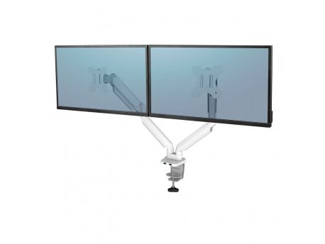 FELLOWES Platinium beli stoni zglobni nosač za 2 monitora do 32'' do 8kg (8056301)