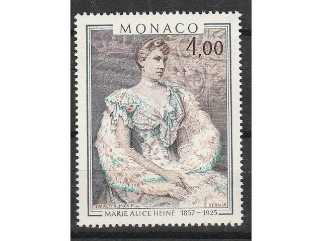 Monaco, Monako - 1980 - Marie Alice Heine - MNH