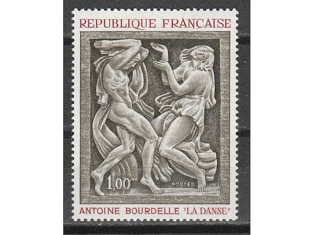 Francuska, France-Antoine Bourdelle, The Dance-1968-MNH
