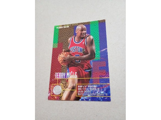 Kartica nba fleer 1995/96 terry mills br.55