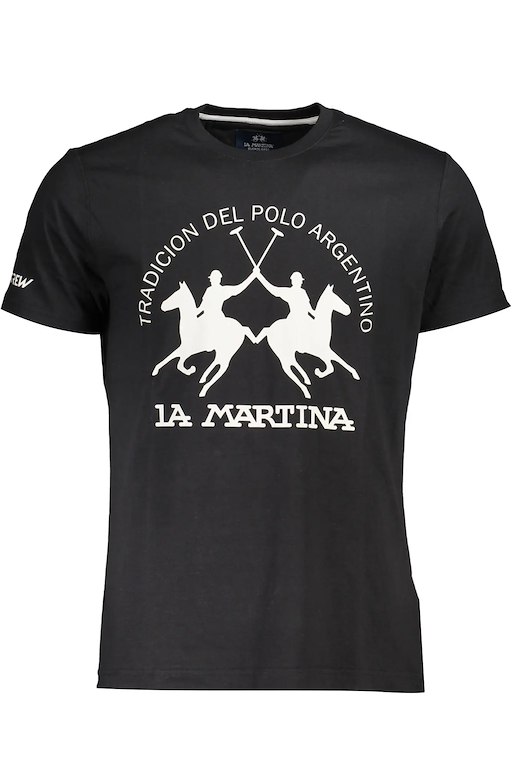 LA MARTINA Muška majica XMR011-JS206_NERO_09999, Crna