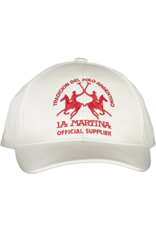 LA MARTINA Muški kačket XUH001-TW099_BIANCO_00001, Beli