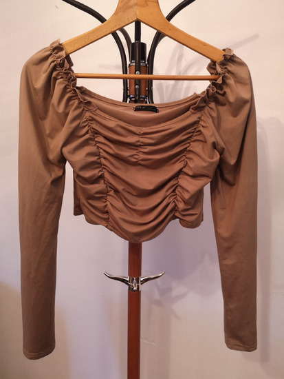 Crop bluza dugih rukava
