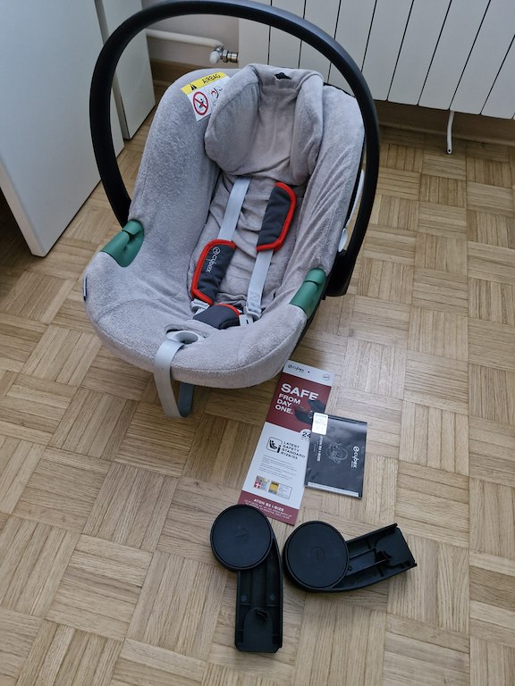 Cybex Aton B2 jaje, letnja navlaka i adapteri