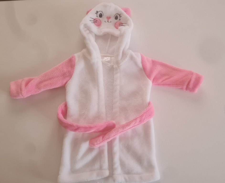 Bade mantil za devojčicu (3-6m)