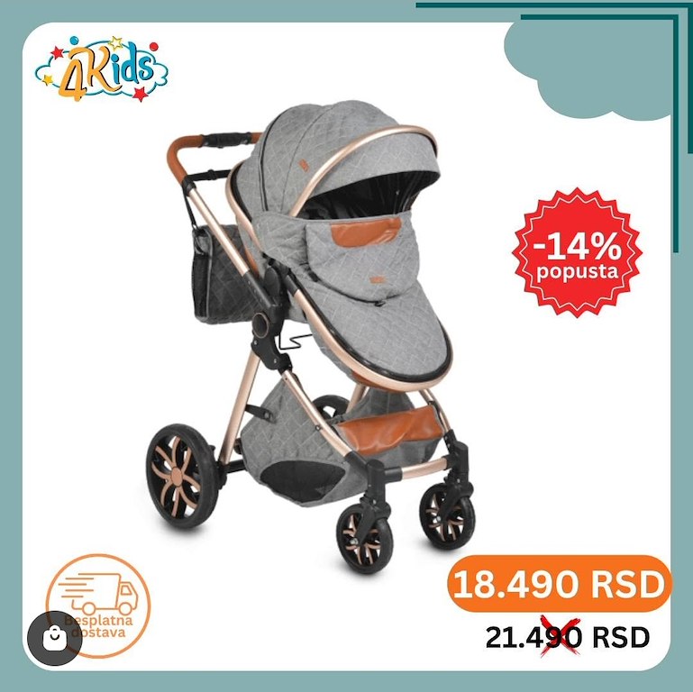 Nova dečija kolica Alma Grey