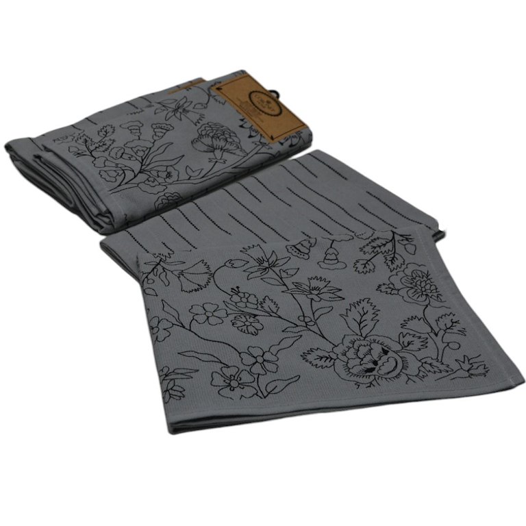 Set kuhinjskih krpa print grey