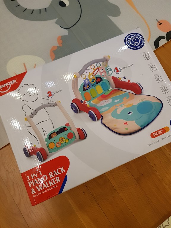 Muzička gimnastika i guralica za bebe