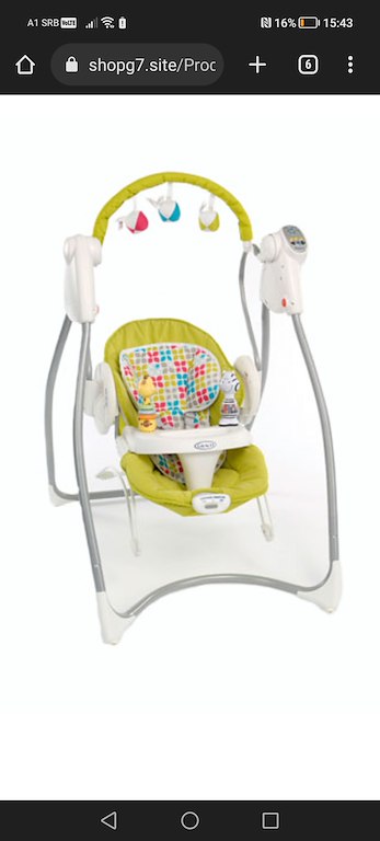 Graco ljuljaška/majčino krilo do 11 kg