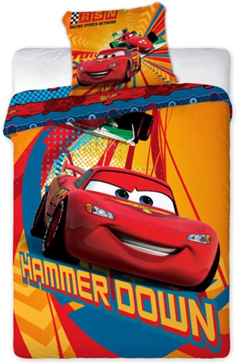 Posteljina za decu Cars Hammer Down 160×200+70x80cm 9610 Golden market