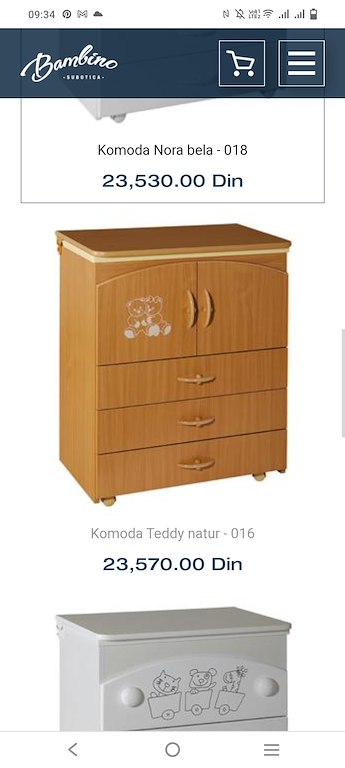 Komoda za bebe