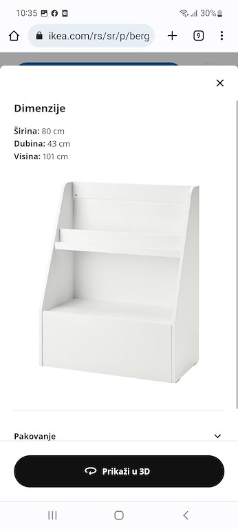 Polica za igračke i knjige