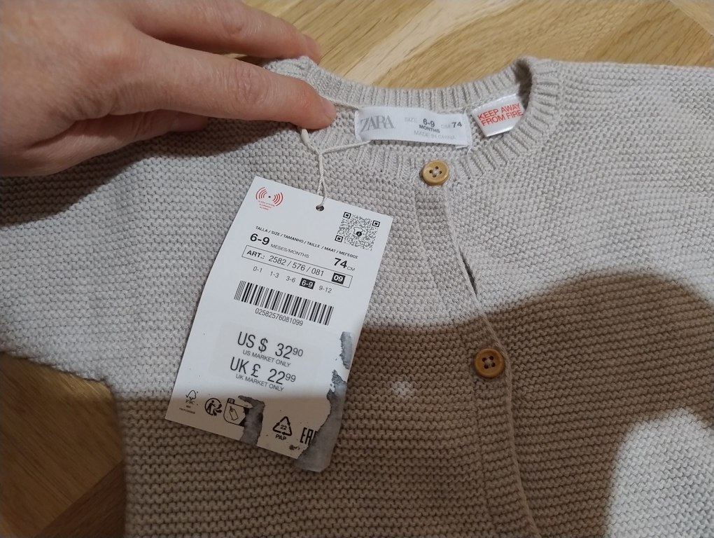 Zara pleteni kombinezon