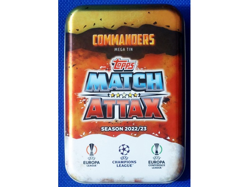 topps MATCH ATTAX Metalna kutija 2022/23 COMMANDERS