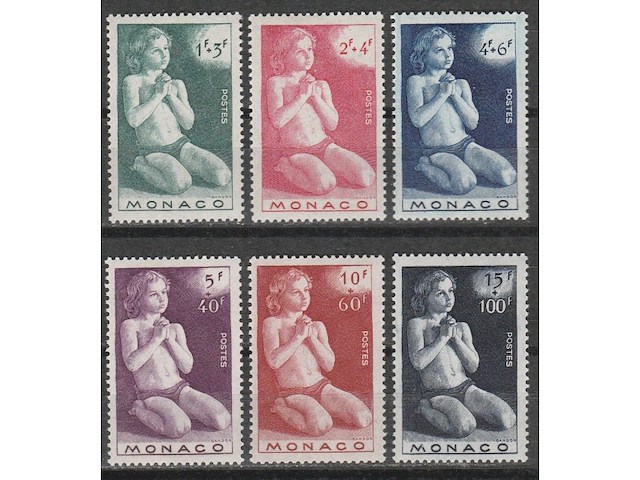 Monaco, Monako - 1946 - Children`s Aid - MNH