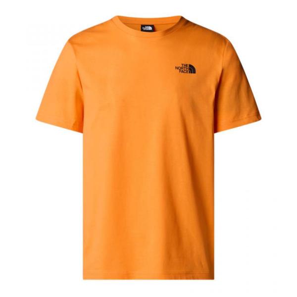 North face-Narandžasta muška majica BOX NSE Digital Orange/White Du