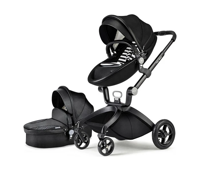 Kolica za bebe Hot Mom Black 2u1 F022 – kolica za bebe 2u1