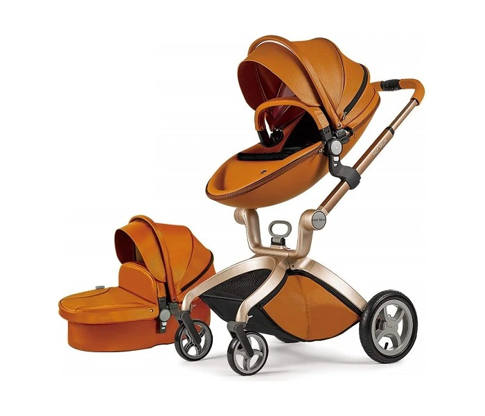 Kolica za bebe Hot Mom Brown 2u1 F22 – 2u1 dečija kolica u svetlo braon boji
