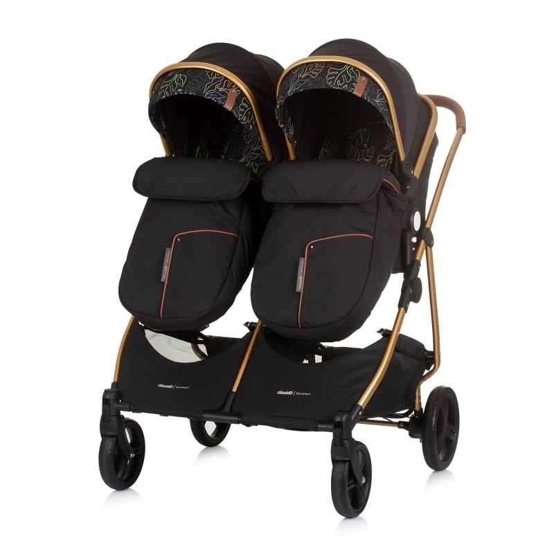 Kolica za blizance 3u1 Chipolino duo smart OLeaves